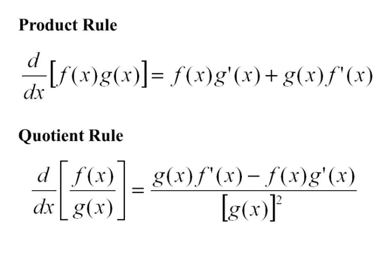 Quotient and Product rule formula- a complete guide